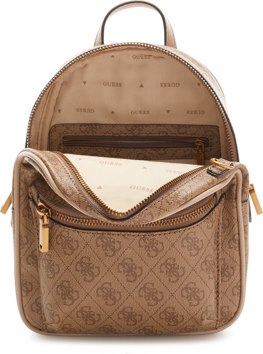 GUESS Izzy Dames Rugzak Kunstleer - Beige | bol.com