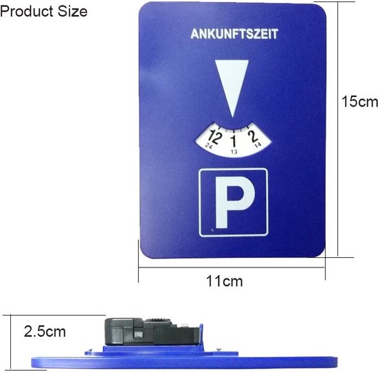 Automatisch Roterende Blauwe Parkeerschijf / Parkeerkaart - Parkeren in ...