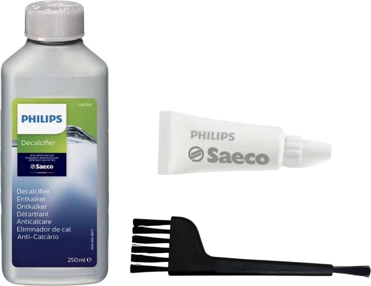 Philips - Saeco - Ontkalker + Smeermiddel + Reinigingsborstel ...