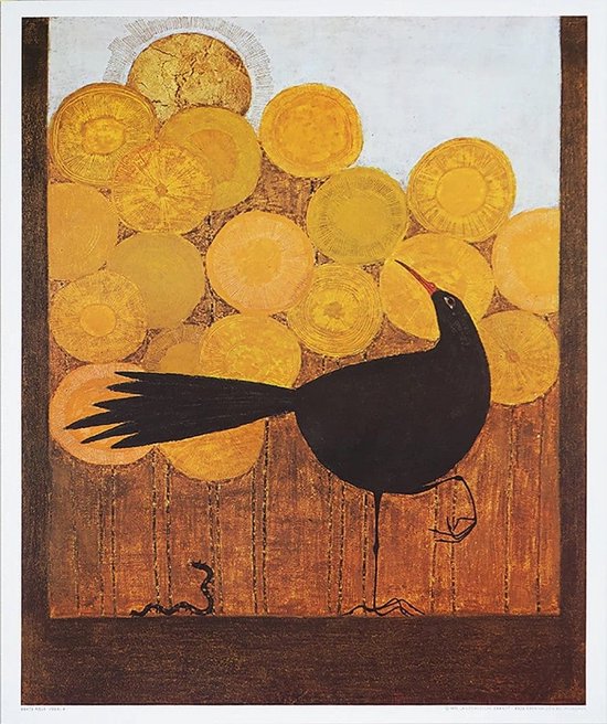 Beate Rose - Vogel 8 Kunstdruk 52x62cm | bol.com