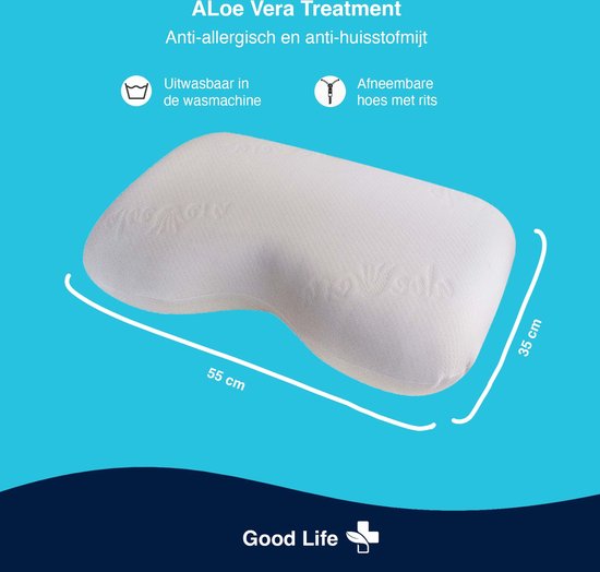 Good Life Ergonomisch Hoofdkussen Nekklachten - Orthopedisch kussen - 4-posities -... | bol.com