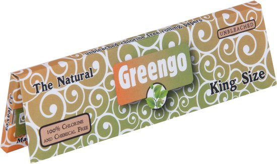 Greengo - Greengo Unbleached King Size Regular - Lange Vloei - Doos 50 ...