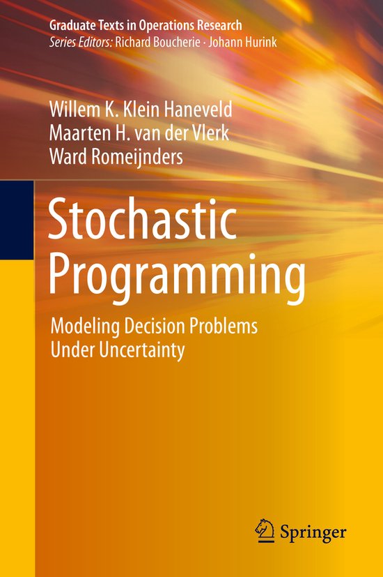 Stochastic Programming, Willem K. Klein Haneveld | 9783030292218 ...