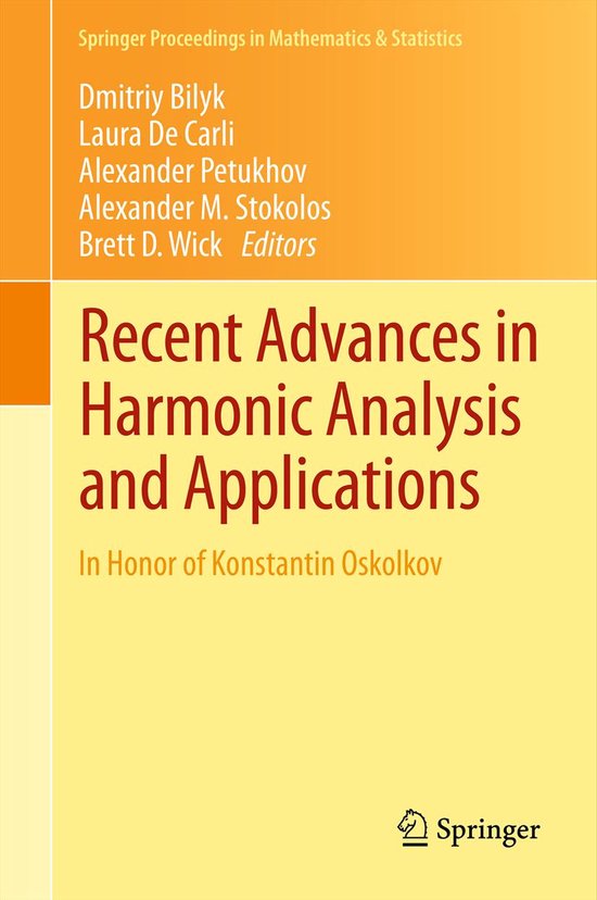 Springer Proceedings in Mathematics & Statistics- Recent Advances in Harmonic Analysis... | bol