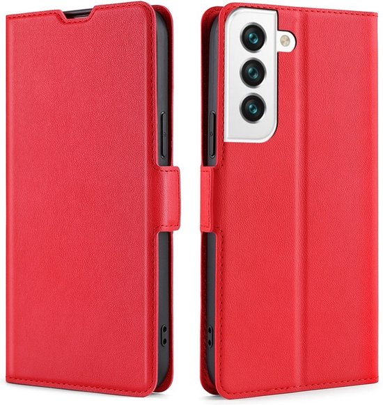 Folio Book Case - Samsung Galaxy S23 Plus Hoesje - Rood | bol.com
