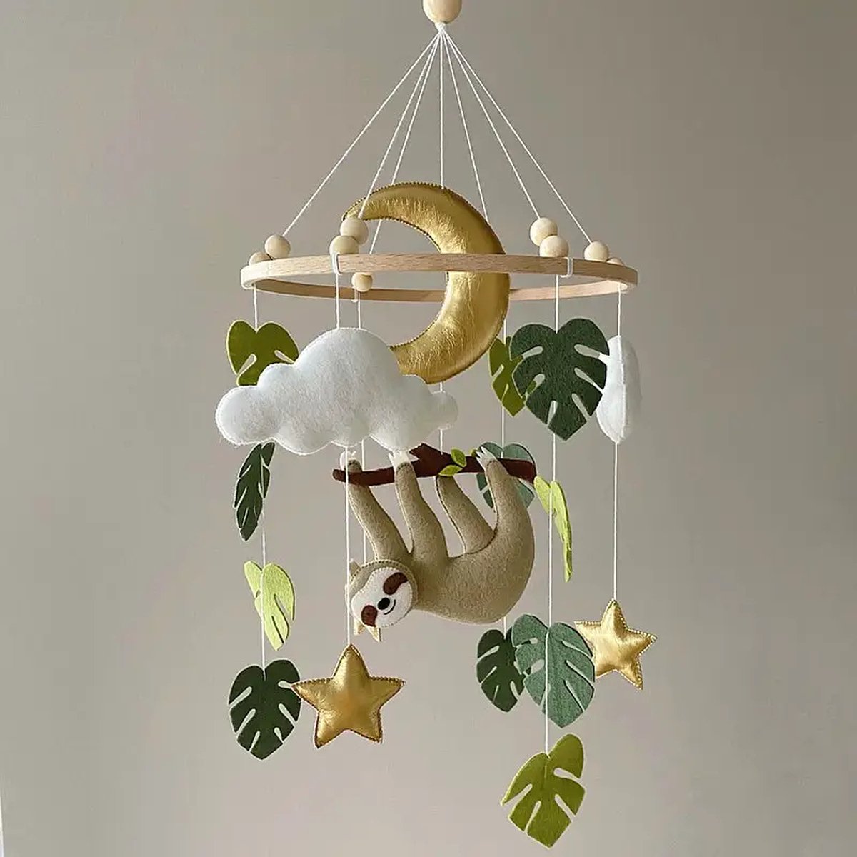 Fay&May® Baby Mobiel Luiaard – Boxmobiel – Dieren Mobiel Babykamer ...
