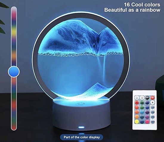 Bewegende Zandkunst In Glas 16 x 20 cm - Zandlandschap | 3D stromend ...