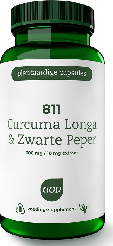 AOV 811 Curcuma Longa Zwarte Peper-extract 60 vegacaps | bol.com
