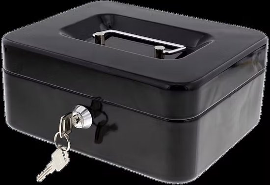TrueForYou - Geldkist Met Sleutel Metalen Geldkluisje – Geldkist –Kassa ...