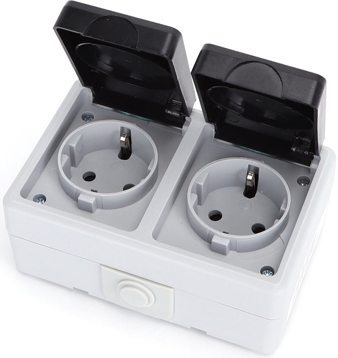 Buitenstopcontact - Wandcontactdoos - Opbouw - Dubbel Stopcontact ...