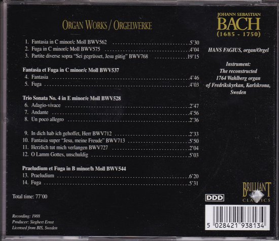 Bach Edition - Organ Works, Bach | Muziek | bol