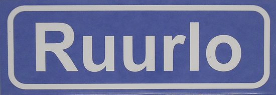 Koelkast magneet plaatsnaambord Ruurlo. | bol