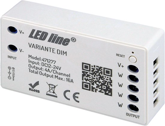LED Line - LED Controller WiFi - 12V/24V DC - Dimbaar | bol