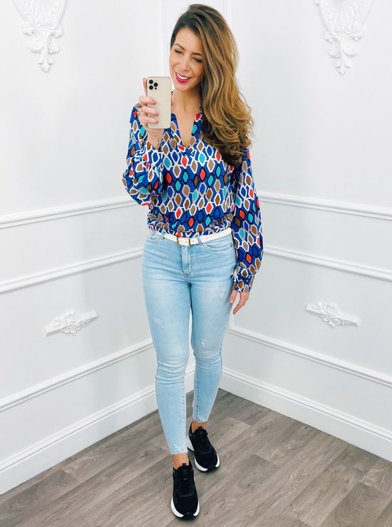 Square Blouse Kobalt | bol