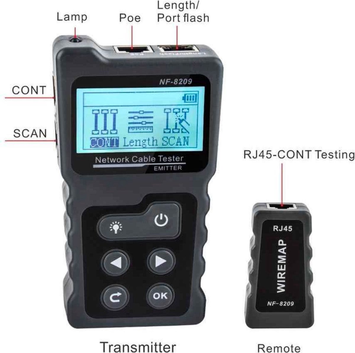 Nofaya® Kabel Tester - Netwerk Tester - STP En UTP - Kabeltester ...