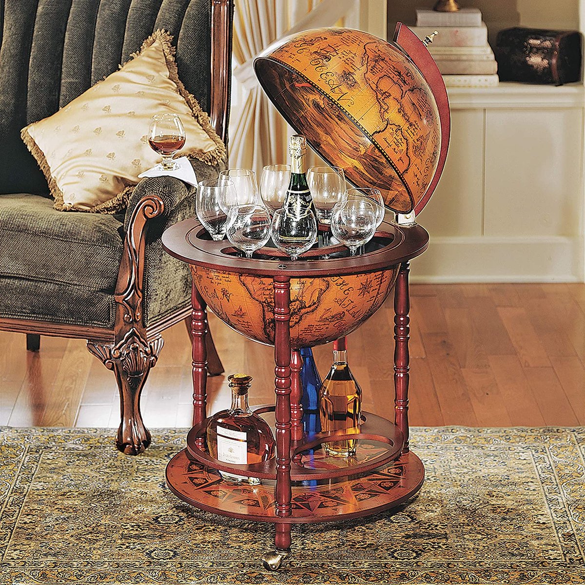 Globe Bar - Home bar - bar cart - globe bar deco bar table globe - 56 x ...