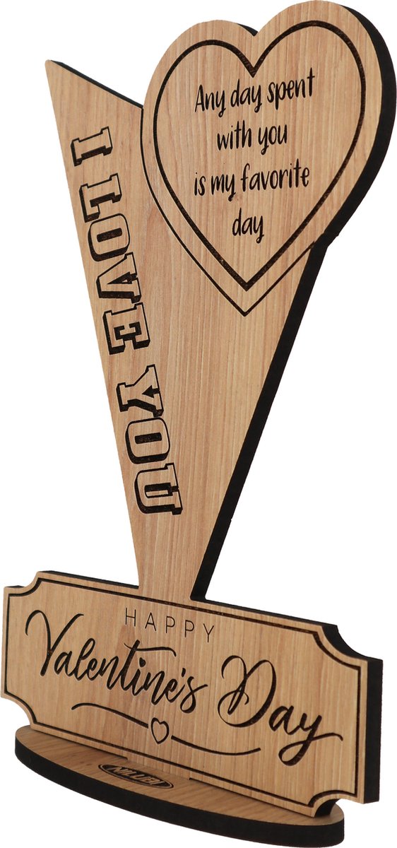 Award Valentijn - 14 februari - Valentijnsdag - houten wenskaart ...