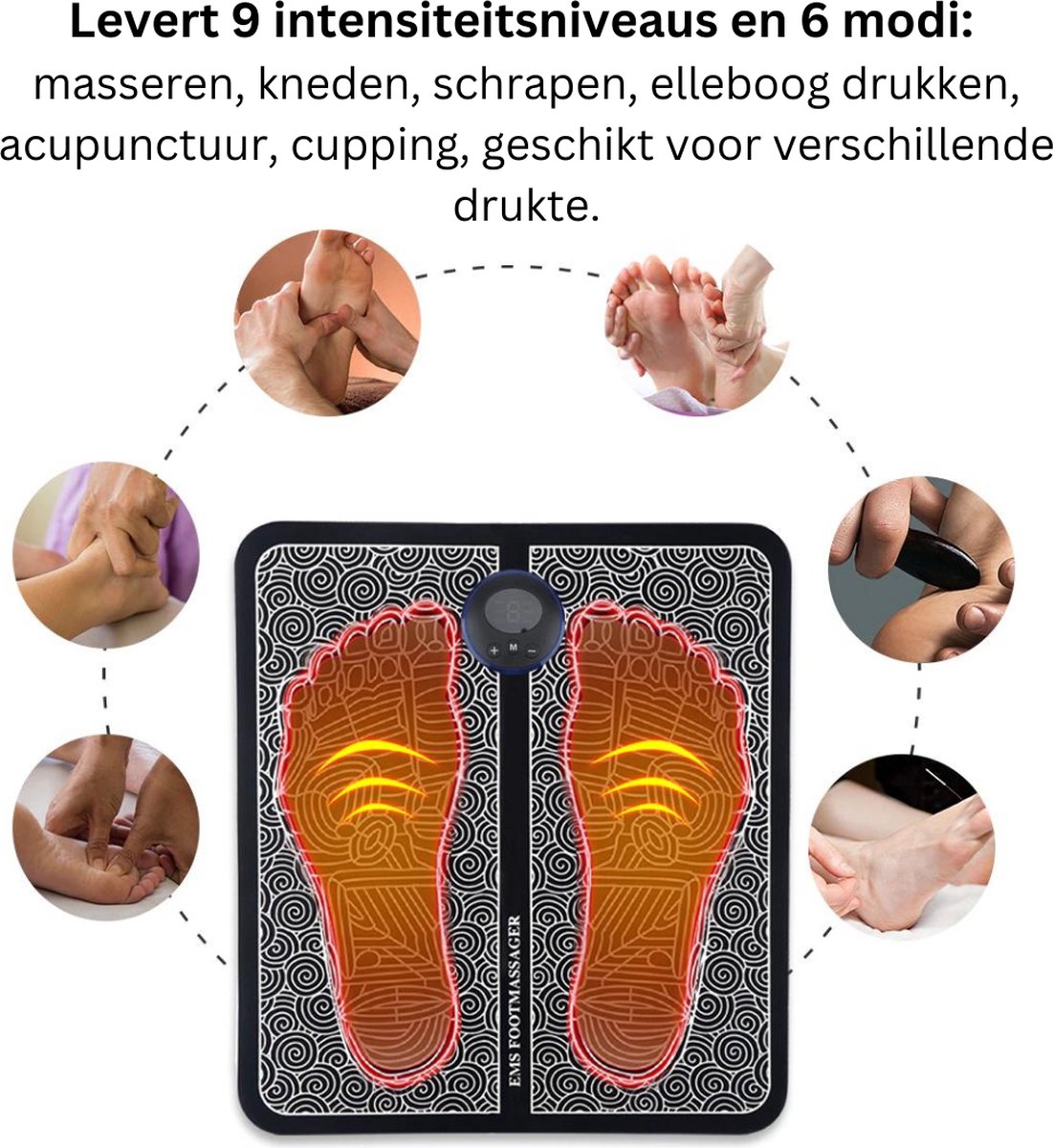 Lifeproducts Voetmassage Apparaat Met Bediening Ems Massage Mat