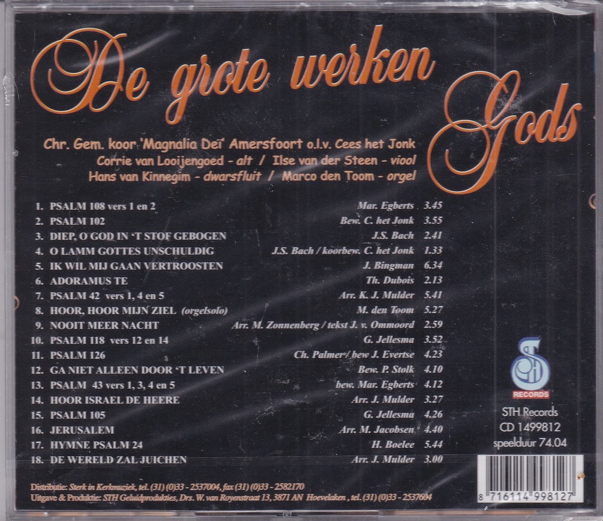 De grote werken Gods - Gem. koor Magnalia Dei Amersfoort o.l.v. Cees het Jonk, Gem.... | bol.com