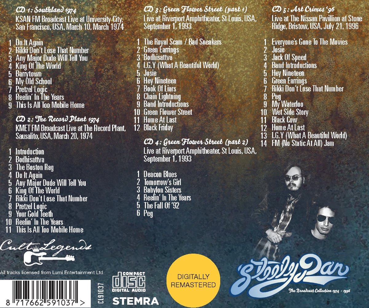 Steely Dan - The Broadcast Collection 1974-1996 (5 CD), Steely Dan ...