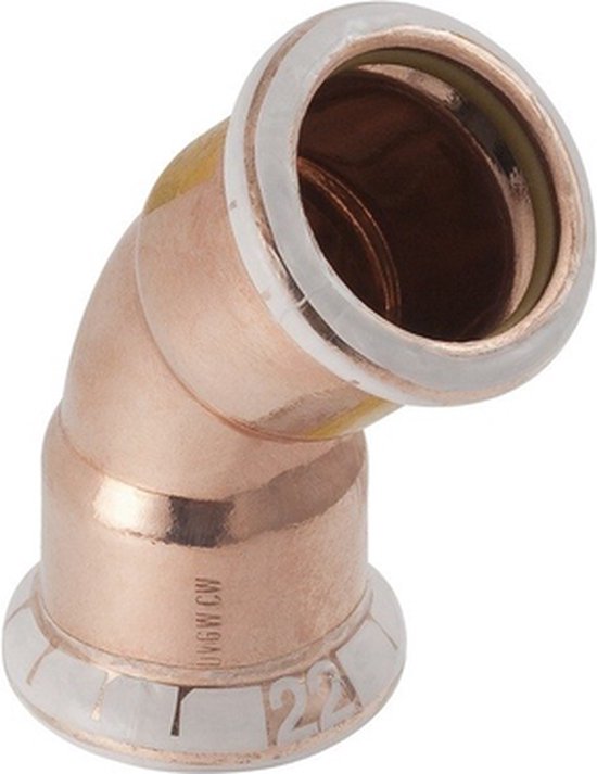 Geberit Mapress koper-gas bocht 45° (gas) 54mm | bol.com