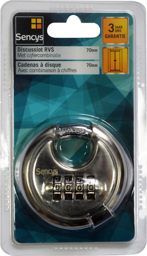 Sencys Schijfslot Cijfercombinatie 70mm | bol.com