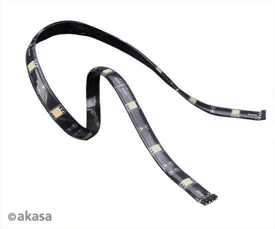 Akasa Gold RGB LED strip, 4 pin + molex, magnetic | bol