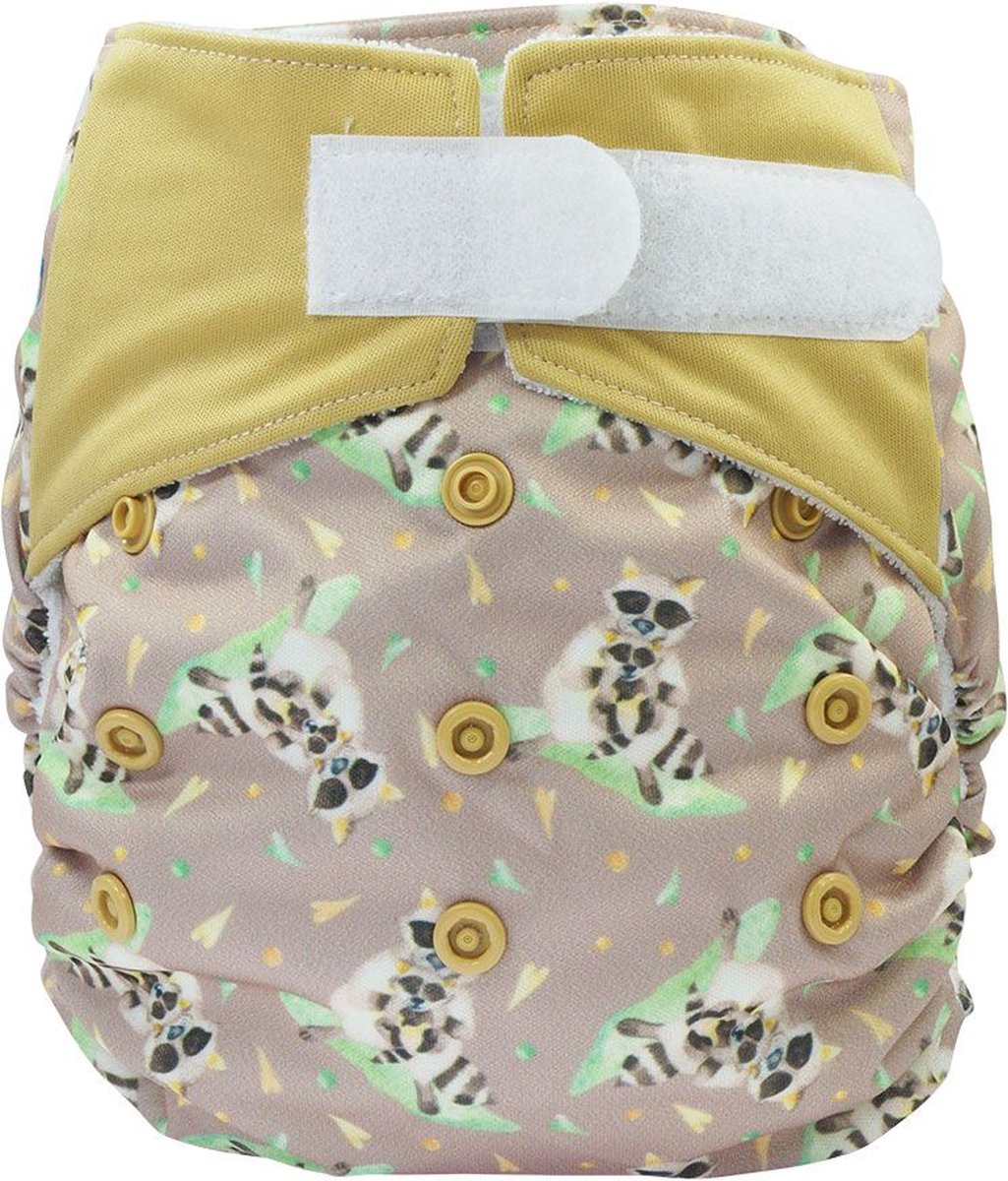 All in one wasbare luier - alles in één luier - Blümchen - Racoons ...