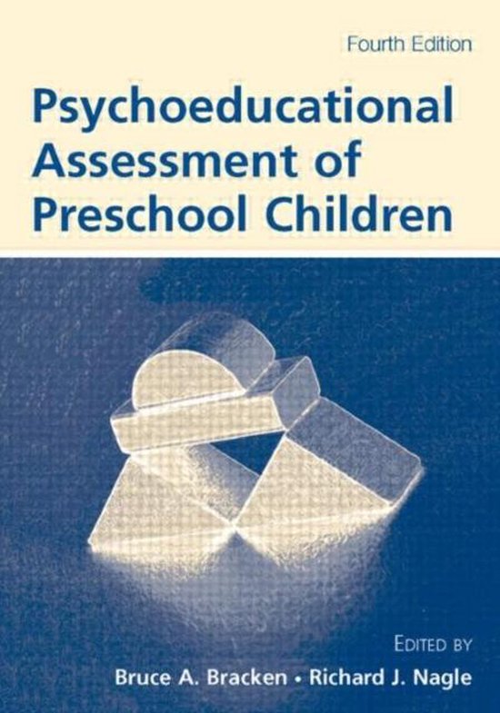 Psychoeducational Assessment of Preschool Children | 9780805852639 ...
