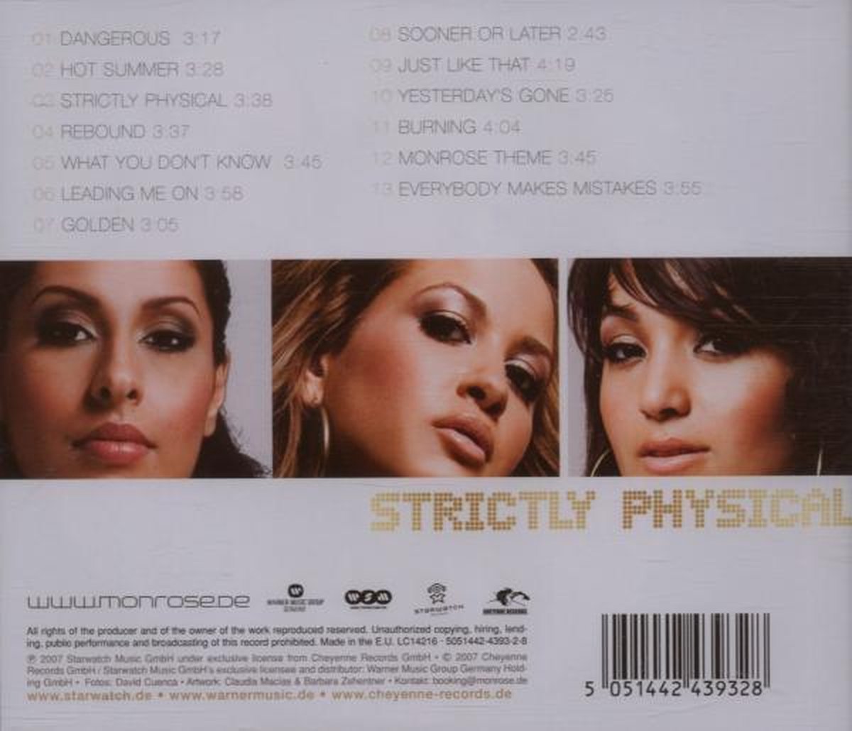 Strictly Physical, Monrose | CD (album) | Muziek | bol.com