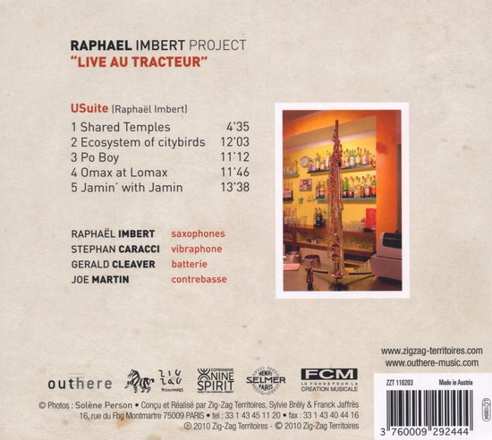 Raphael Project Imbert - Live Au Tracteur (CD), Raphael Project Imbert | Muziek | bol