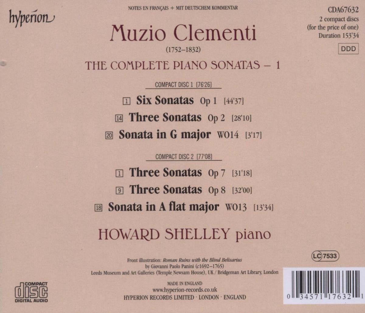 Clementi: The Complete Piano Sonatas, Howard Shelley Piano | CD (album) | Muziek | bol.com