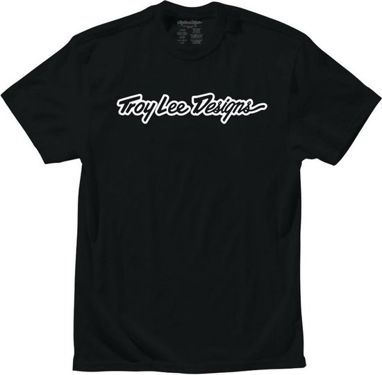 Troy Lee Designs Signature T-Shirt Heren, zwart Maat M | bol