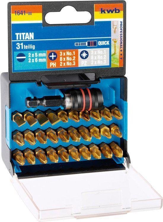 KWB Titan Profi Power Bit-box - 31-delig | bol.com