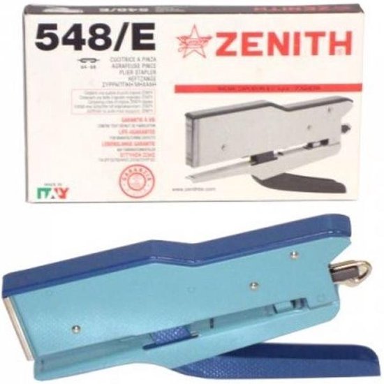 Zenith 548E - Nietmachine - Metaal - Blauw - Capaciteit 100 nietjes 130 ...