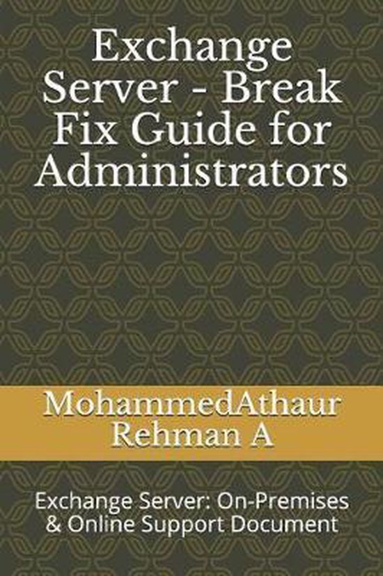 Exchange Server: On-Premises & Online Support Document- Exchange Server ...