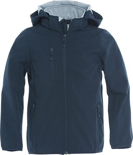 Clique Basic Softshell jacket junior dark navy 130-140 | bol.com