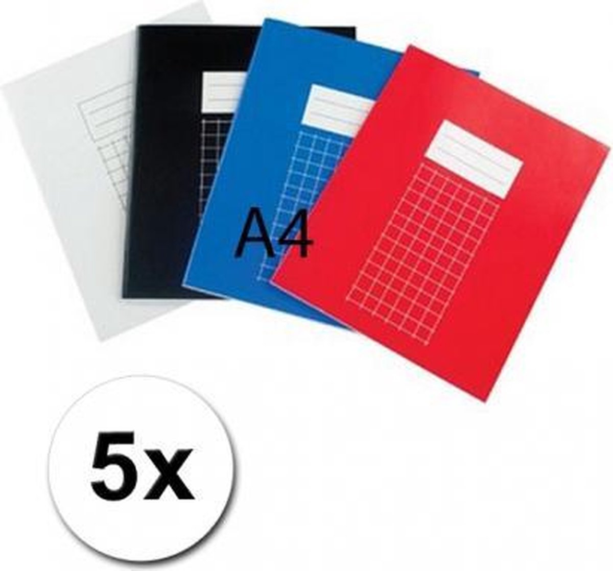 A4 ruitjes schriften 10 mm 5x | bol