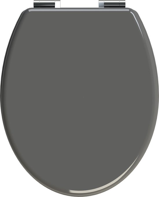 Allibert wc-bril CILENTO - geperst hout - soft close - verchroomde ...