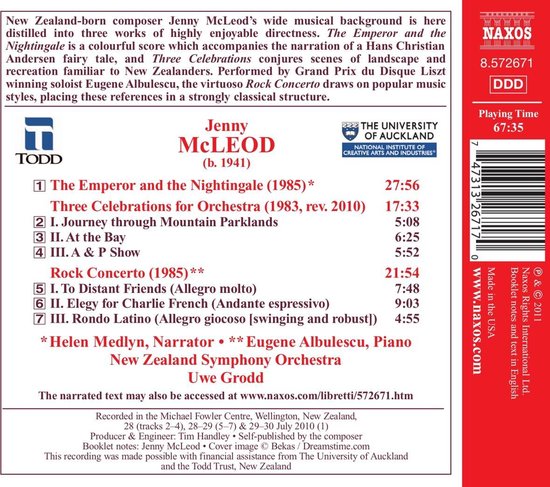 Helen Medlyn, Eugene Albulescu, New Zealand Symphony Orchestra, Uwe ...