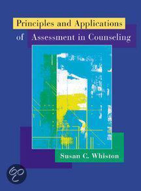 Principles And Applications Of Assessment In Counseling, Susan Whiston ...