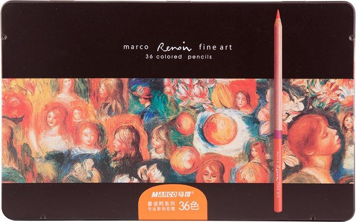Marco Renoir fine art 36 colored pencils | bol.com