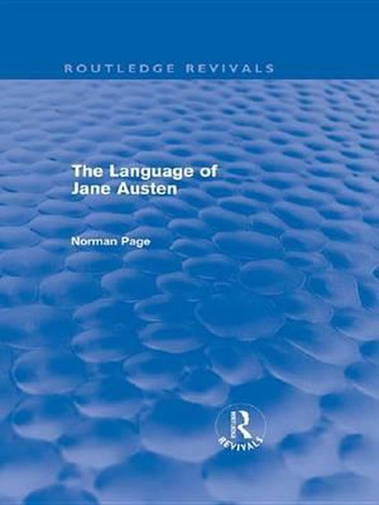 Routledge Revivals - The Language of Jane Austen (Routledge Revivals ...