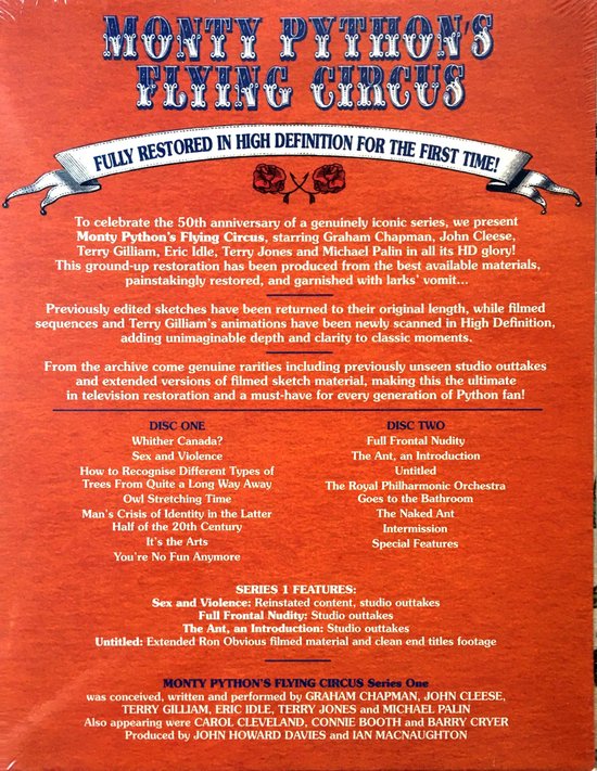 Monty Python's Flying Circus: The Complete Series 1 [DIGIPAK Blu-ray ...