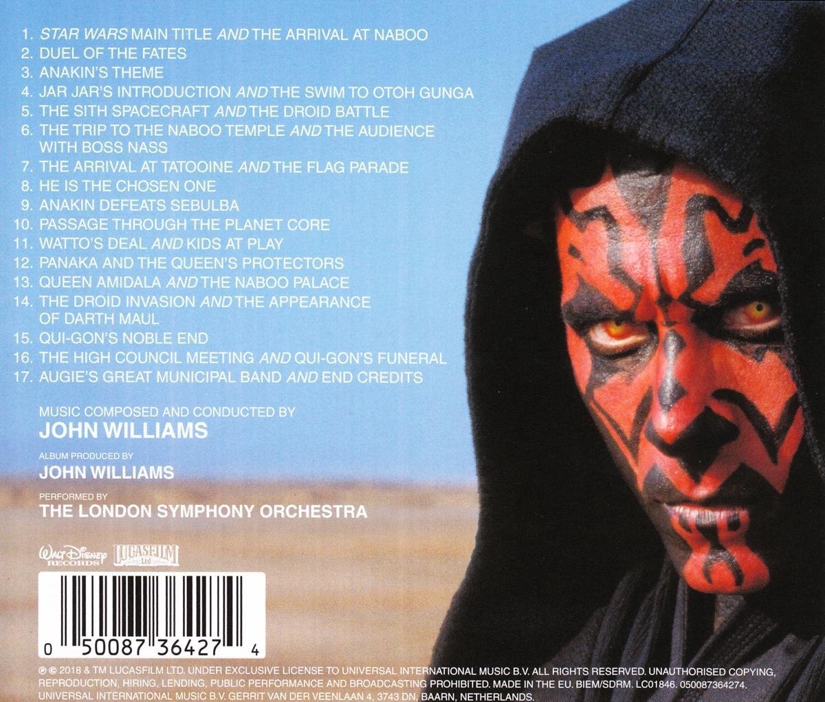 Star Wars: Episode I - The Phantom Menace, Original Soundtrack | CD ...