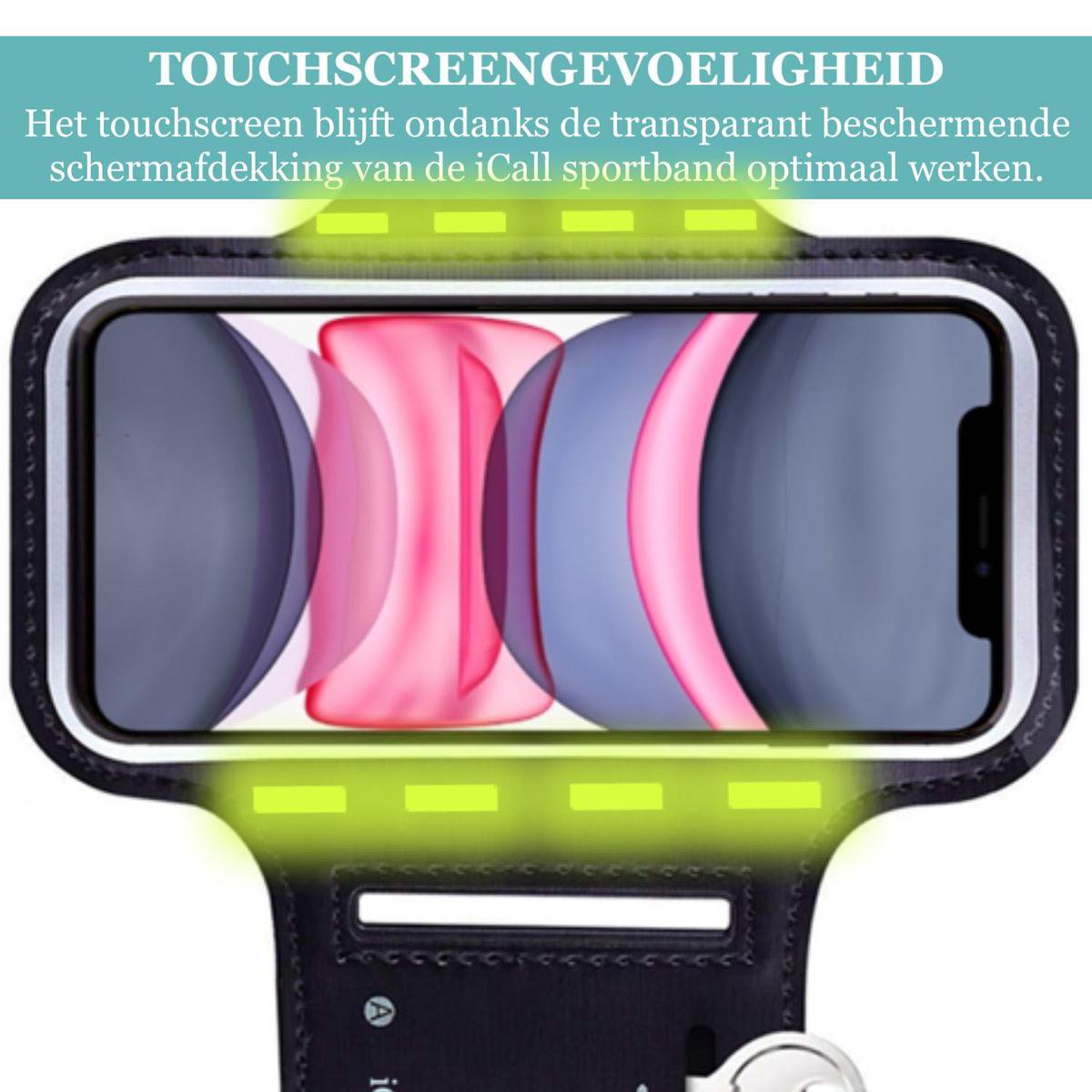 Bracelet sportif de course à pied avec éclairage LED pour iPhone 11 / ...