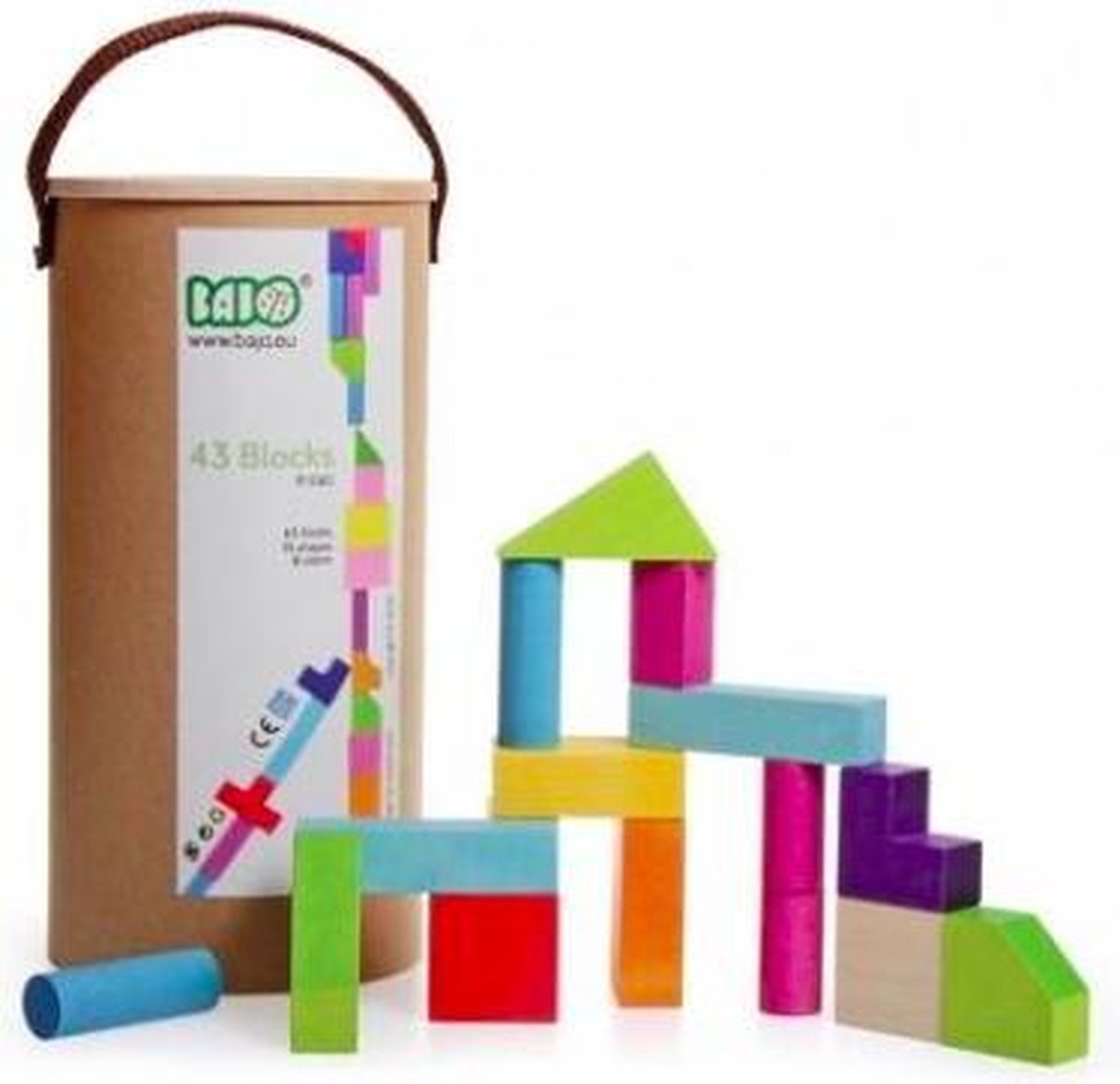 Bajo Blocks - 43 houten blokken | Games | bol.com