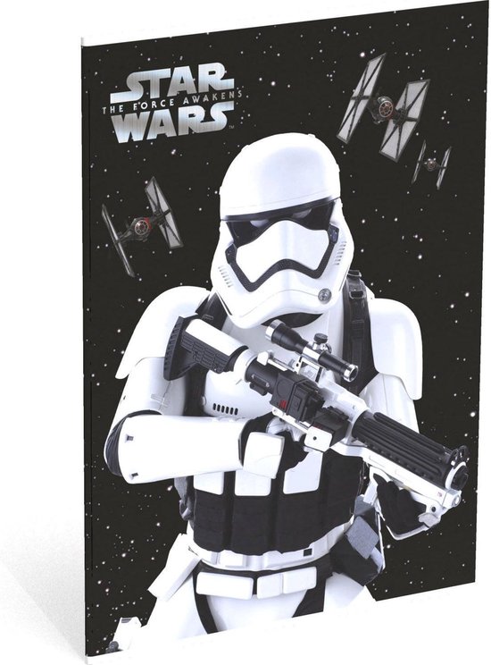 Star Wars A4 ruitjes schrift "the force awakens" | bol.com