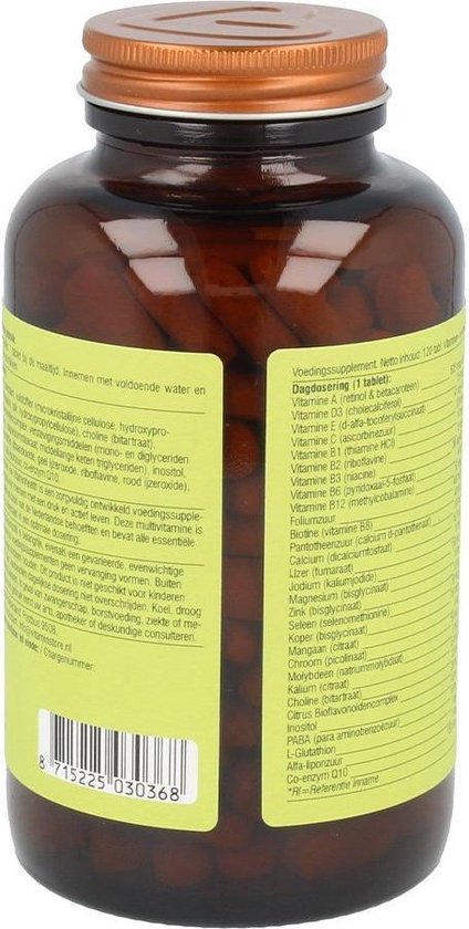 Vitaminstore - Multi Vitaminen (multivitamine) - 120 tabletten | bol.com