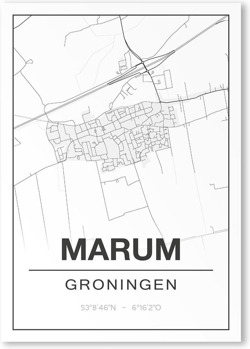 Poster/plattegrond MARUM - 30x40cm | bol.com